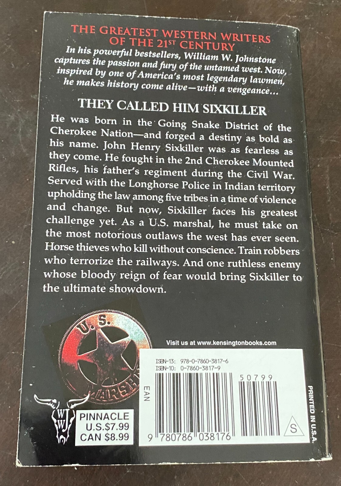 Sixkiller, U. S. Marshal by J. A. Johnstone and William W. Johnstone ...