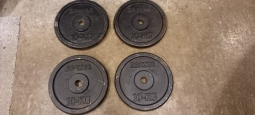 4 X 10 KGS DOMYOS ' NOT ONE-INCH' WEIGHT PLATES | eBay UK