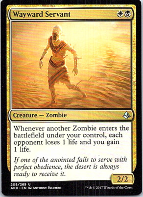 Wayward Servant Amonkhet Magic The Gathering Light Play | eBay
