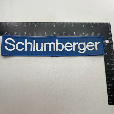 SCHLUMBERGER Back-Of-Jacket-Size Patch 321H | eBay