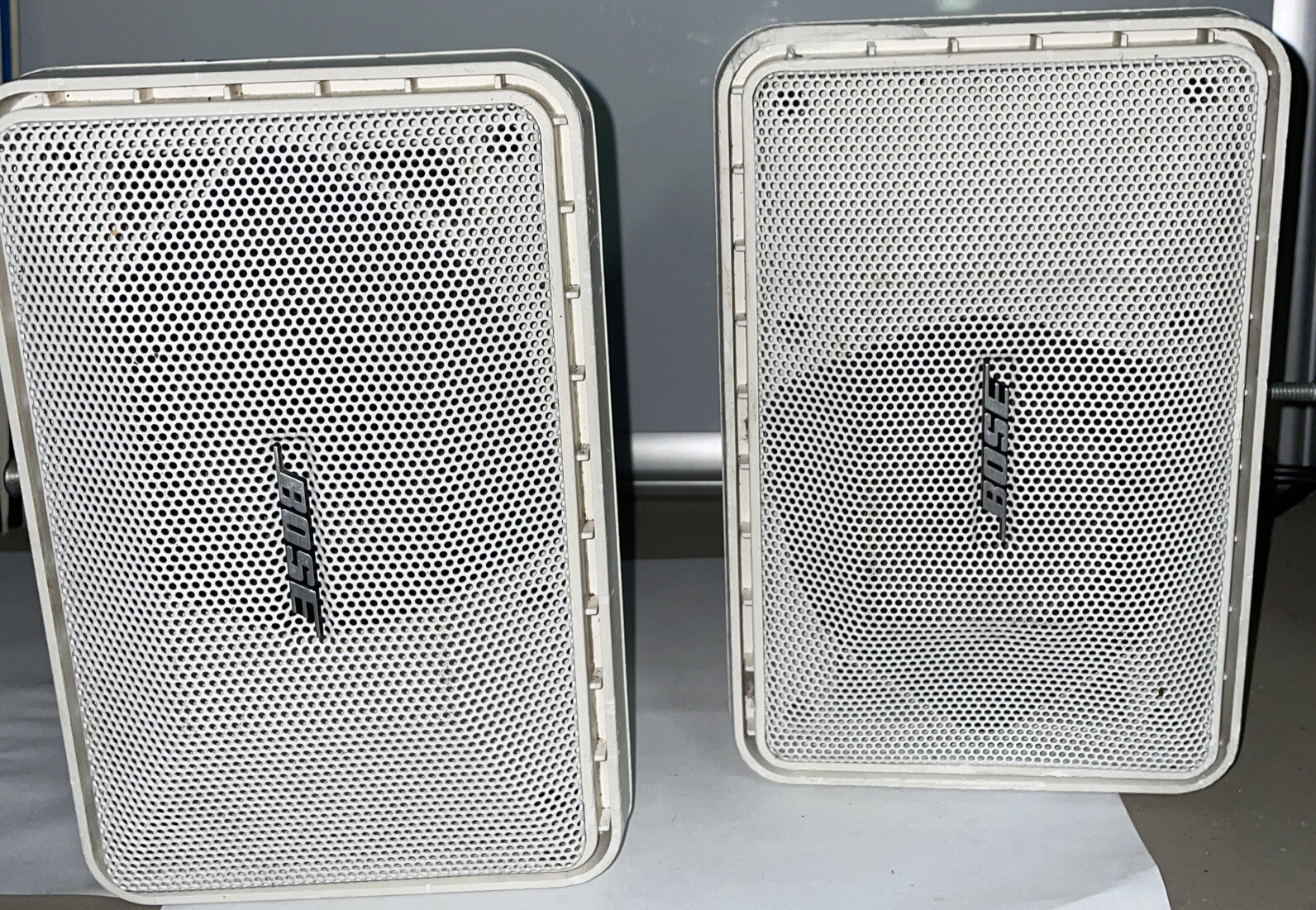 BOSE Vintage 1984 MODEL 101 Music Monitors Stereo Speakers White PAIR ...