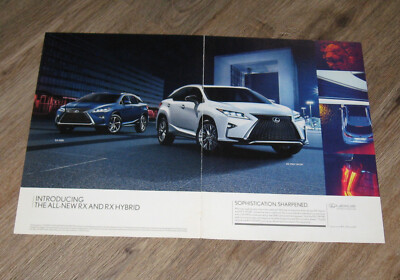 LEXUS Car AD 2016 RX 350 F Sport RX 450h TWO magazine pages ...