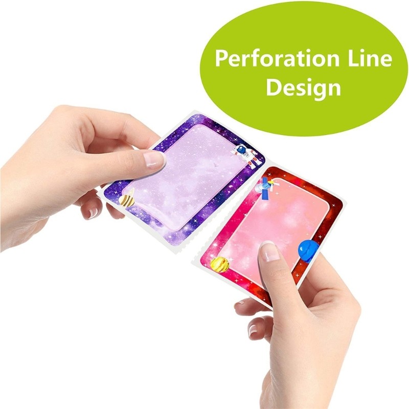 300PCS Self Adhesive Name Labels Cartoon Planet Name Sticker Clothing ...