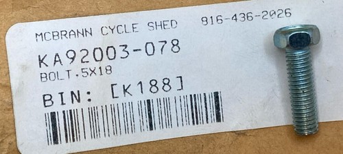 QTY 4 NEW REPLACES KAWASAKI 92003-078 BOLT, 5X18 | eBay