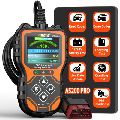 ANCEL AS200 Pro OBD2 Scanner Code Reader Car Diagnostic Tool Check Engine Light | eBay