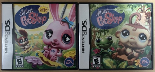 Nintendo DS Littlest Pet Shop Garden & Jungle Lot Hasbro EA Games ...