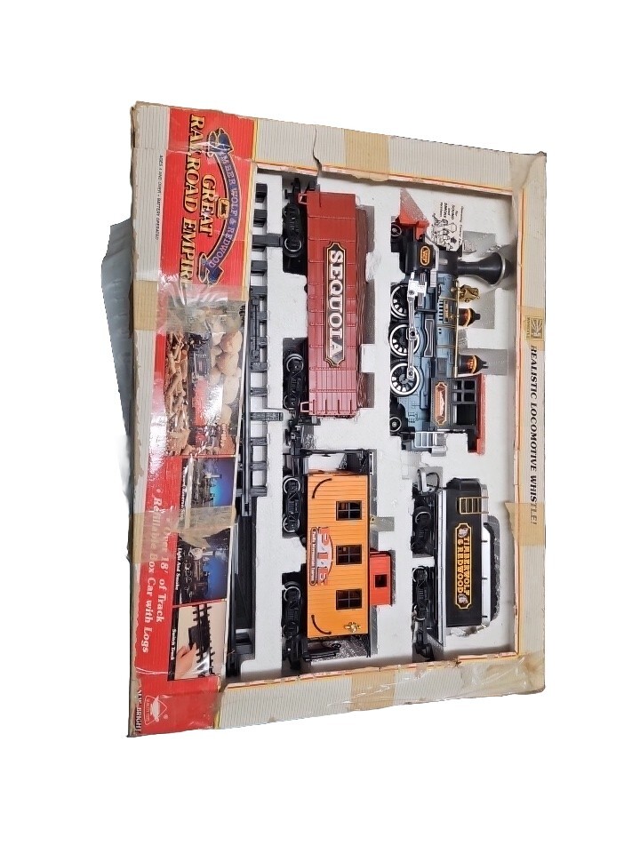 New Bright The Great American Express Railroad Geoffrey Box Car Train ...