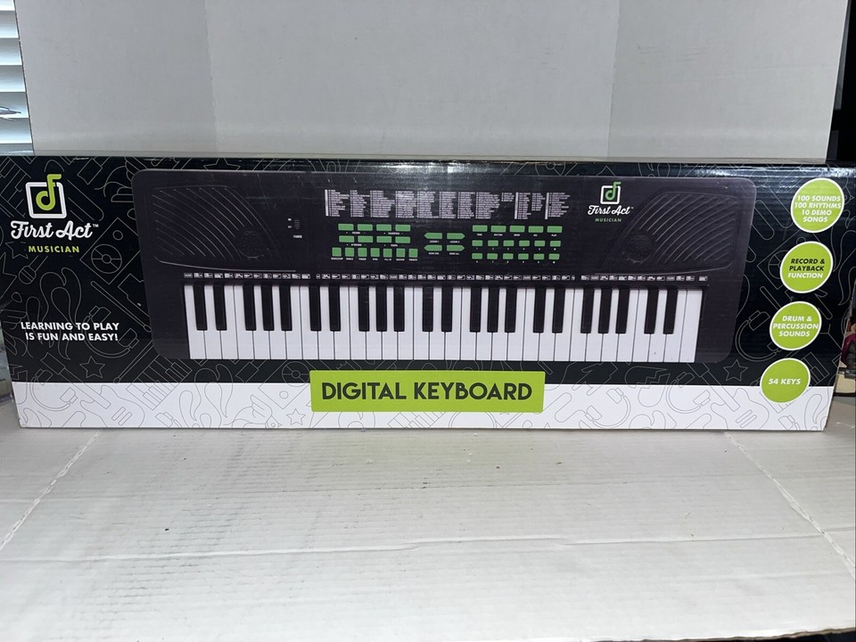 First Act Digital Keyboard Record and Playback Feature 54 KEYS ...
