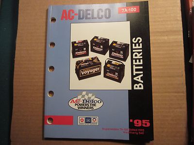 1995 AC Delco battery catalog | eBay