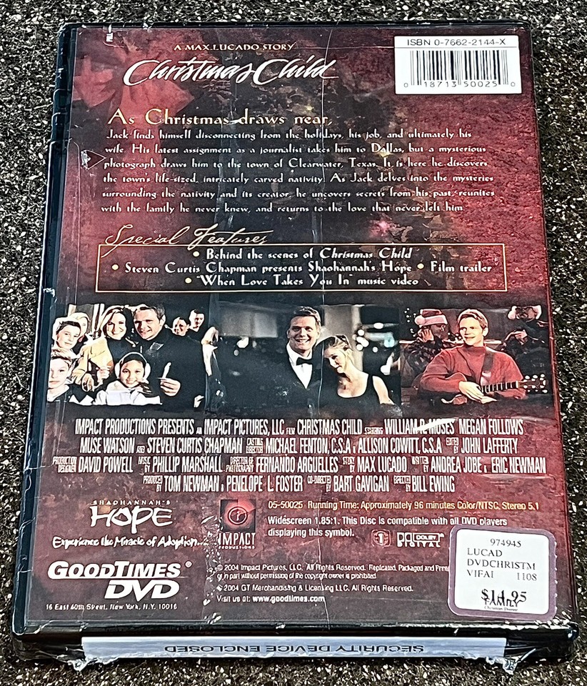 NEW! Christmas Child Widescreen DVD (2004) - FACTORY SEALED with FREE ...