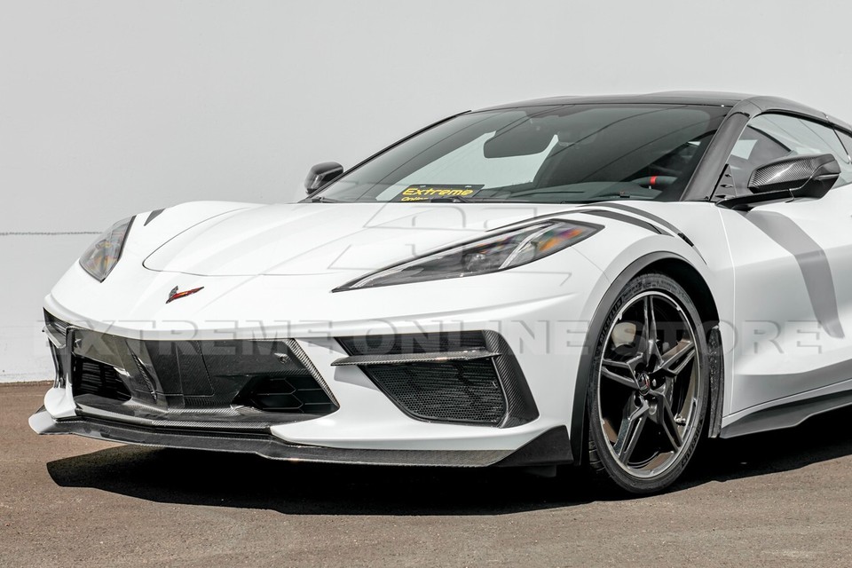 For 20-Up Corvette C8 Stingray MATTE BLACK Front & Rear Wheel Fender ...