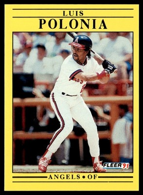 1991 Fleer Luis Polonia California Angels #322 | eBay