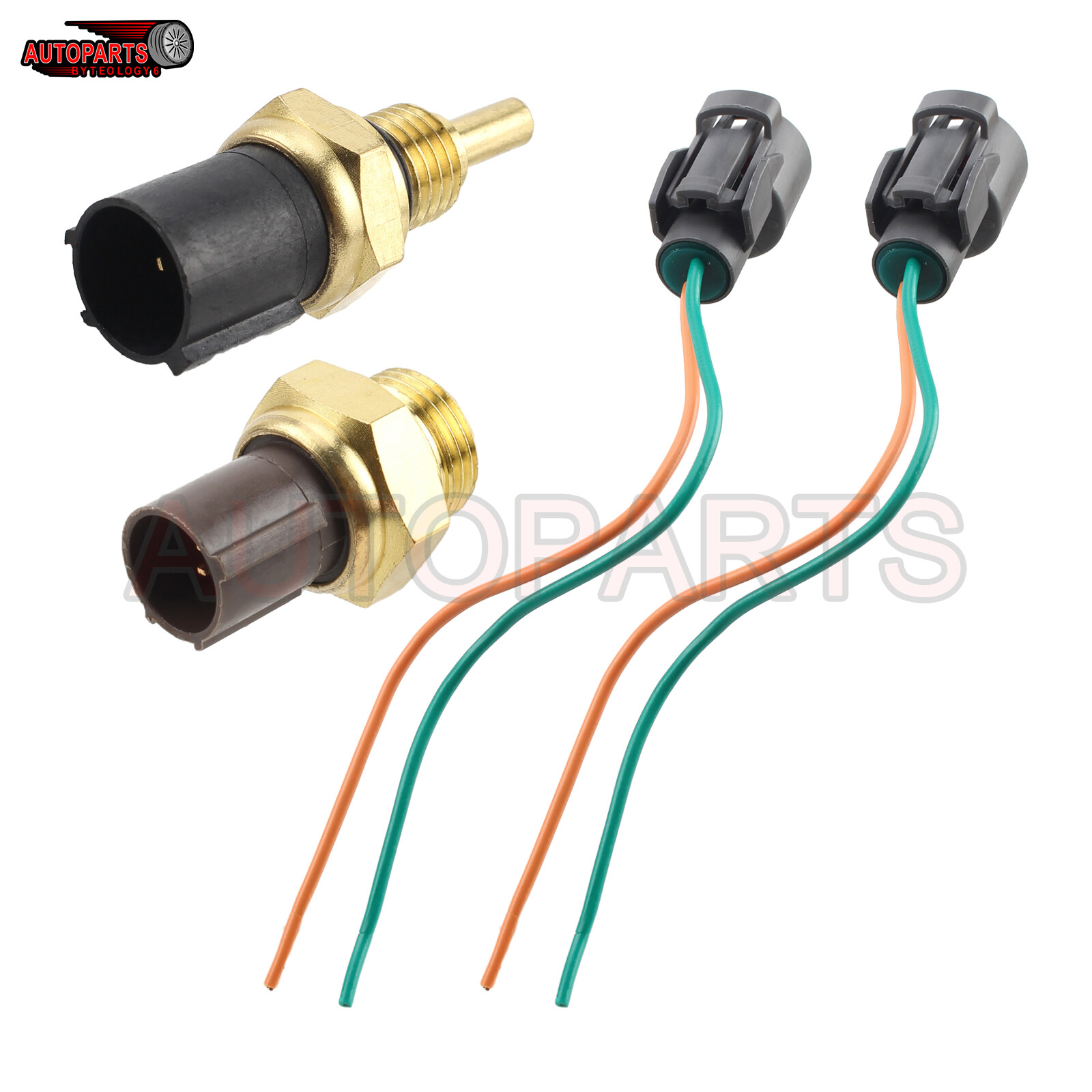 Coolant Fan Switch & Coolant Temperature Sensor+CONNECTORS For Acura ...
