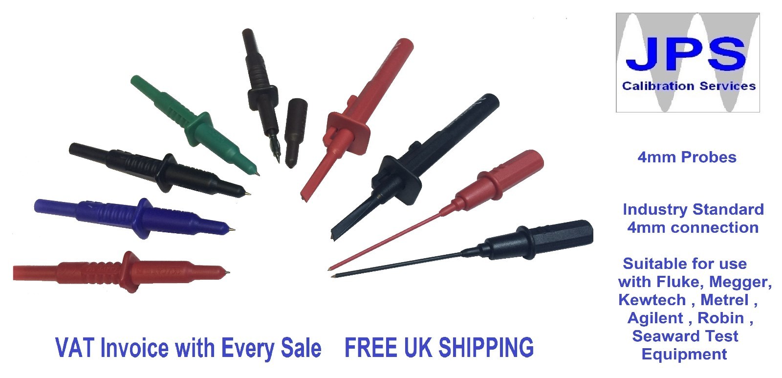 Test Probes Fluke Megger Kewtech Seaward Dilog Robin Multimeter ...