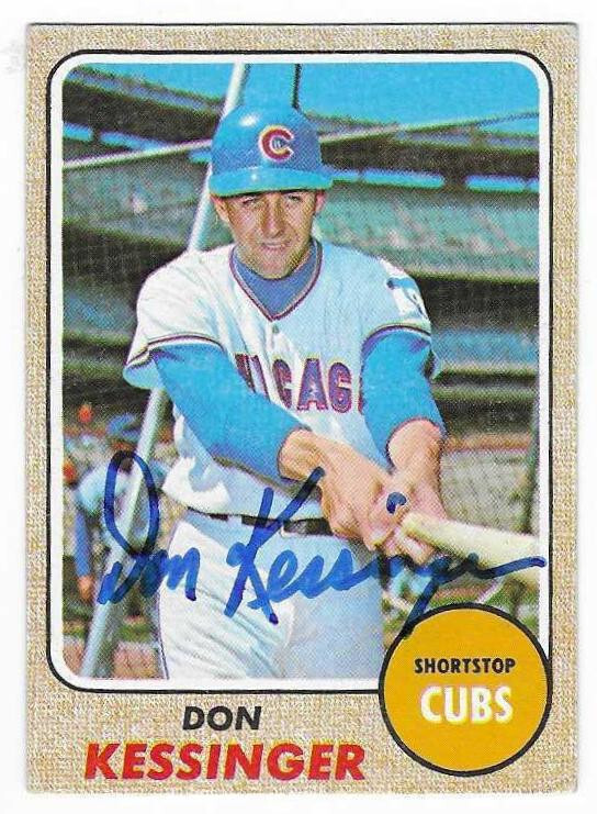 DON KESSINGER 1968 TOPPS AUTOGRAPHED SIGNED # 159 CHICAGO CUBS | eBay