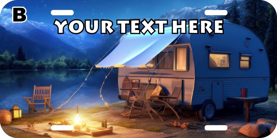 HAPPY CAMPER CAMPING OUTDOOR PERSONALIZATION METAL LICENSE PLATE N | eBay