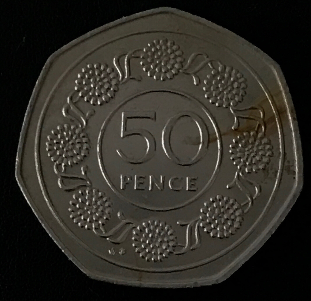 Rare Gibraltar Candytuft Flowers 1988 50p Collectors Coin Fifty Pence ...