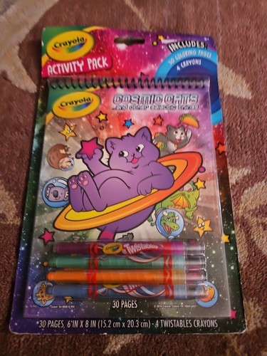 Crayola Activity Pack Cosmic Cats 30 Coloring Pages Twistable Crayons ...