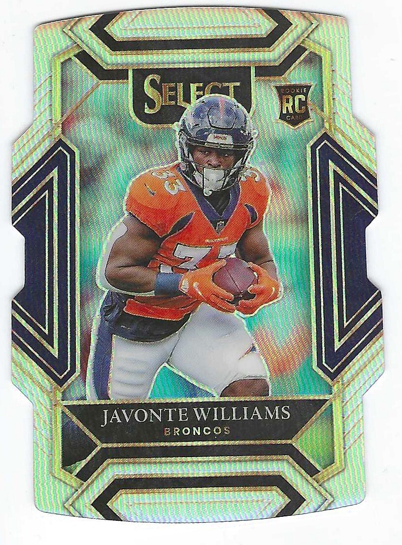 2022 Select Draft Picks Javonte Williams RC Die Cut Silver Prizm 257 ...