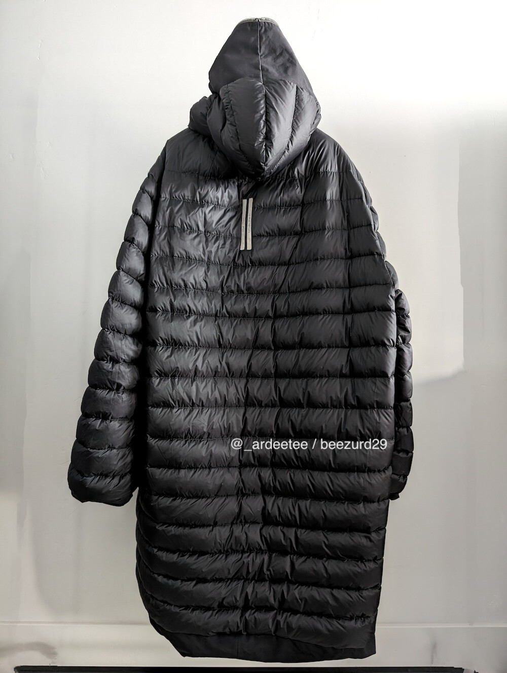 RICK OWENS RARE SAMPLE GOOSE DOWN JUMBO GIMP COAT PARKA FW22 STROBE ...