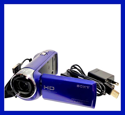 Sony Handycam HDR-CX240 9.2MP 54x Zoom Blue Digital Camcorder Tested 32 ...