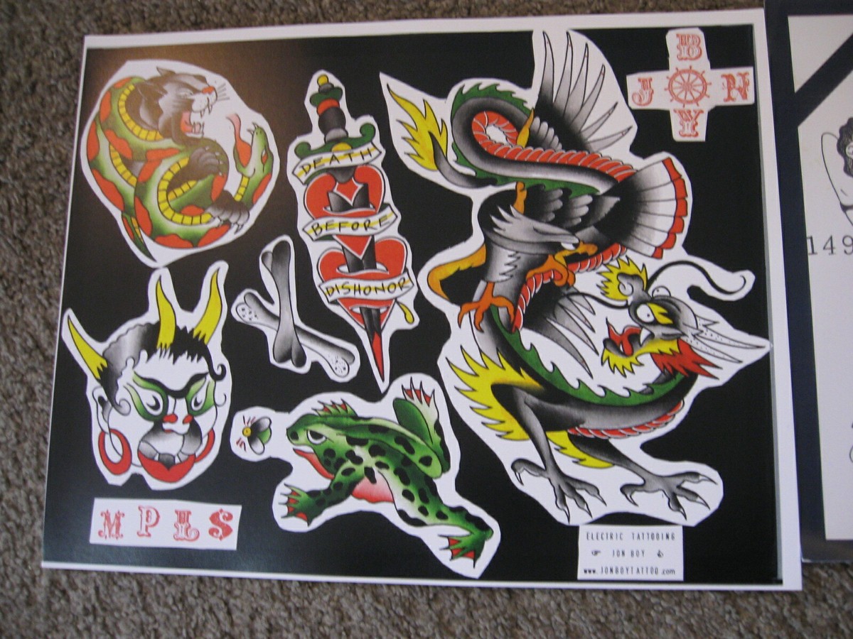 Tattoo Flash Wall Art