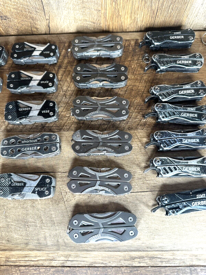 Lot of 29 Used Gerber Mini Multi-Tools - Dime, Mini Suspension, Vice ...