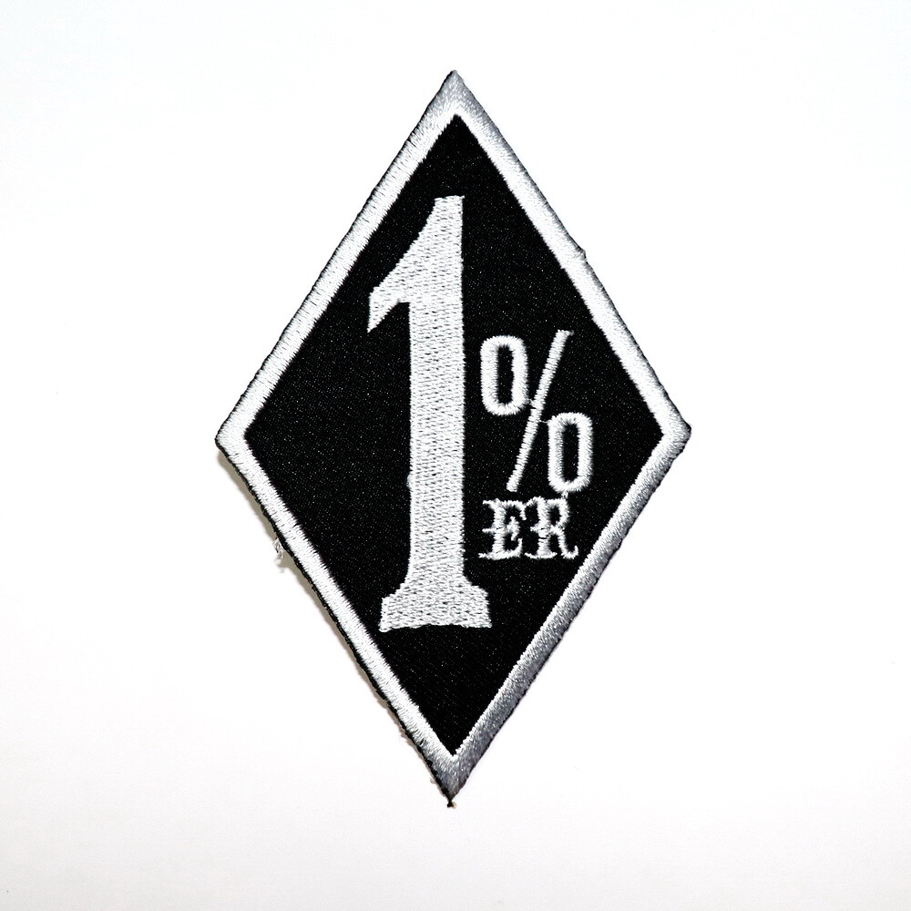 1%er Outlaw Chopper Patch Biker Club Emblem for DIY Iron on Clothes ...