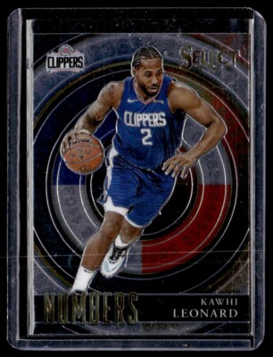 2020-21 Panini Select Numbers Kawhi Leonard #19 Los Angeles Clippers | eBay