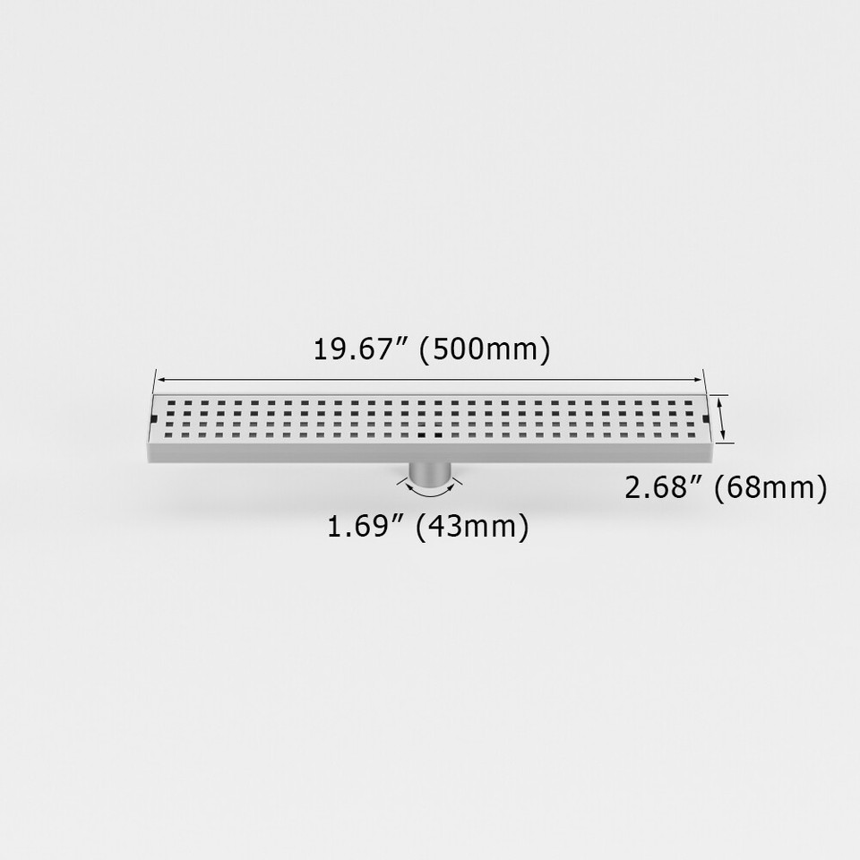 Invisible Linear Shower Floor Drain Square Rectangular Bathroom ...