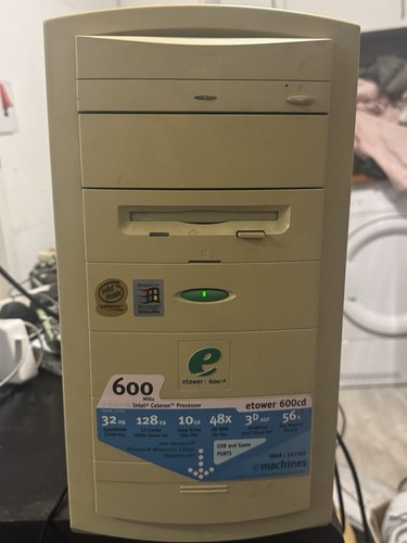 eMachines etower 600cd - 10GB - 600Mhz - 256MB - All Seems Original ...