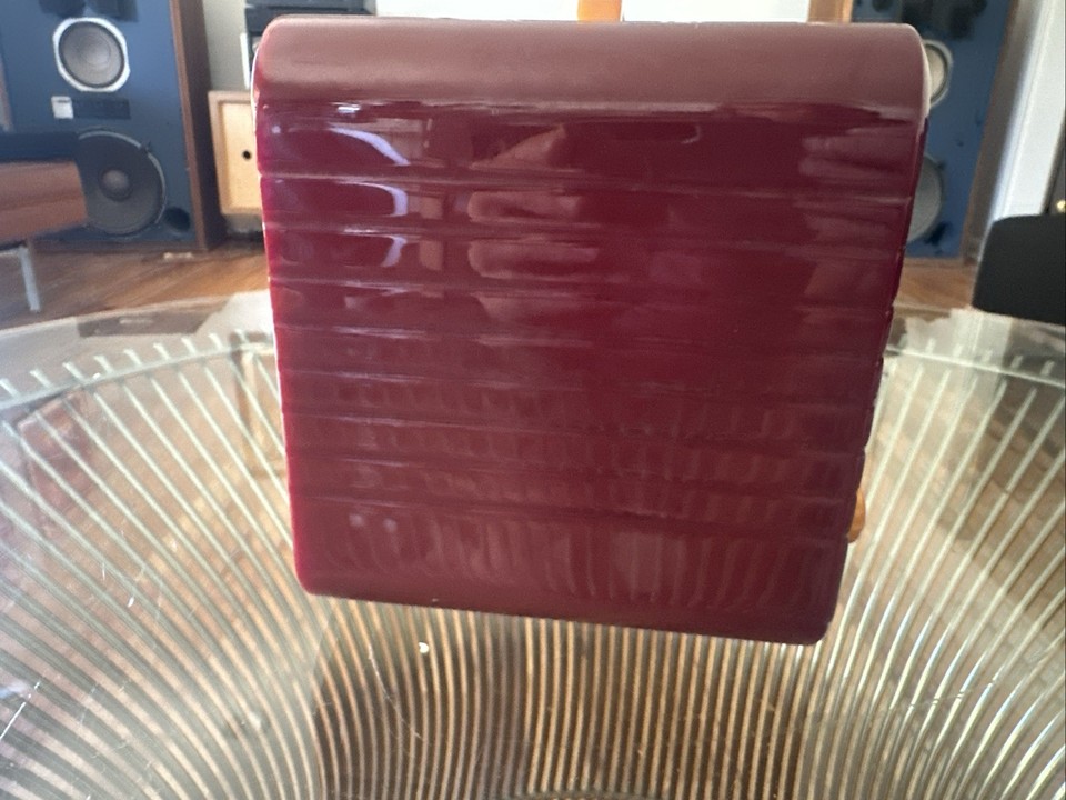 Fada 1000 "Bullet" Catalin Radio in Maroon and Yellow - Beautiful | eBay