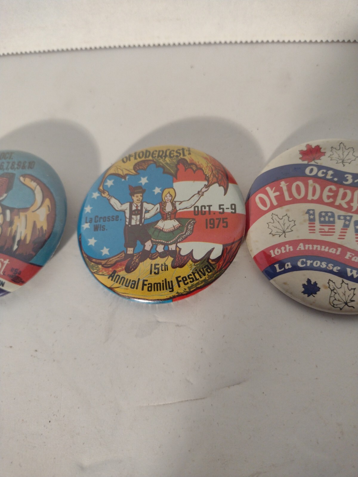 Pinback Button Oktoberfest LaCrosse Wisconsin 10 buttons from 1970 to ...