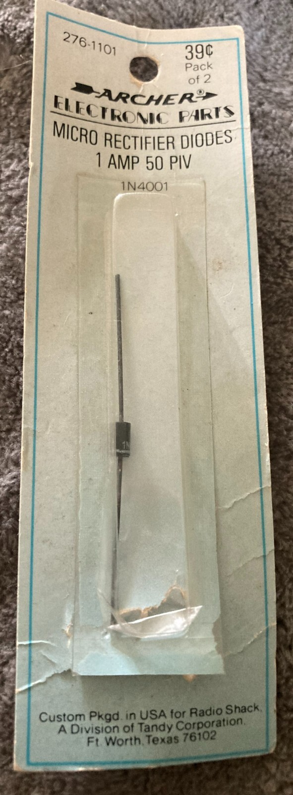 Vintage Archer/Radio Shack Micro Rectifier Diodes 1 AMP 50 PIV | eBay