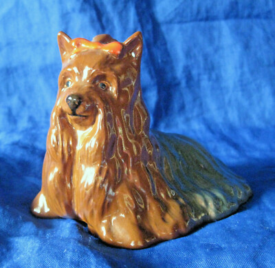 Beswick Yorkshire Terrier Porcelain Figurine #1944 4" x 3" x 3 1/4" | eBay