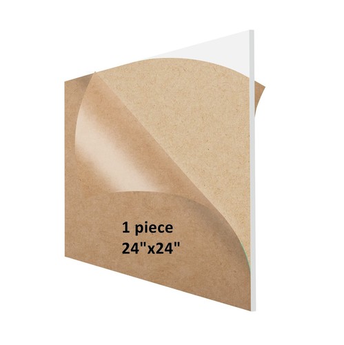 Clear Acrylic Plexiglass Sheet 1/4,Thick 6mm Cast Acrylic Sheet, 24x24 ...