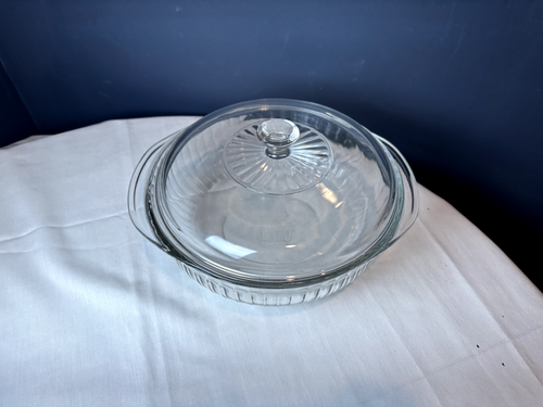 Pyrex 024-S Clear Serving Dish 2-QT with lid | eBay