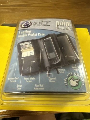 Palm Pilot V Handheld m100 PDA Slim-Zip Leather Carrying Case with ...
