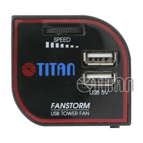 Titan Fan Storm Mobile USB Tower Fan (Speed Adjustable) - TTC-NF06TZ(BP ...