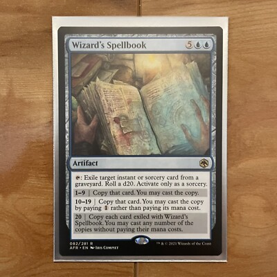 Wizard's Spellbook Magic The Gathering Adventures In The Forgotten ...