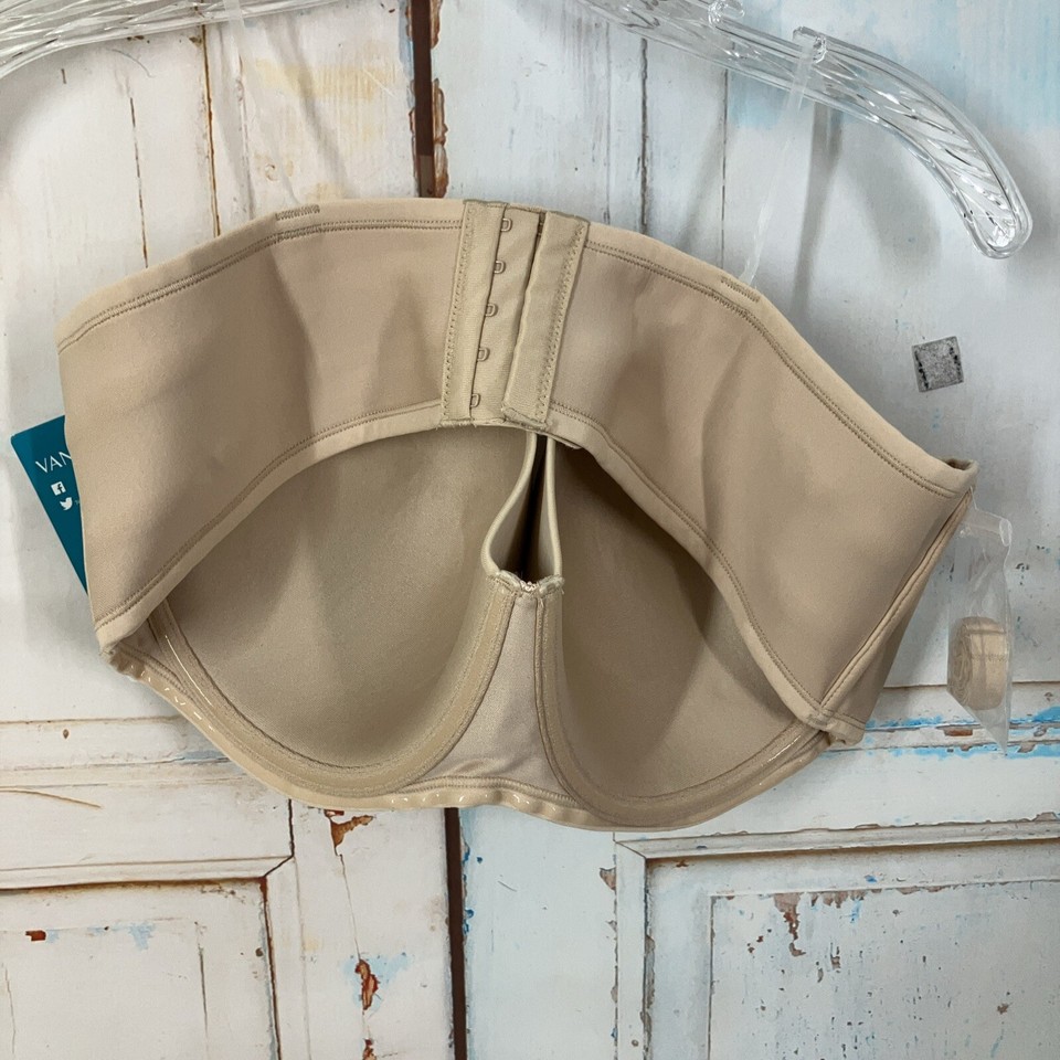 Vanity Fair Women's Beauty Back Smoothing Strapless Bra 4-Way Stretch ...