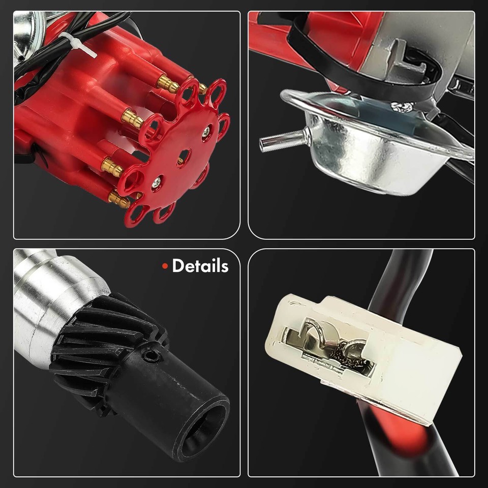 Ignition Distributor w/ Cap & Rotor for Chevy SBC BBC 283 305 327 350 ...