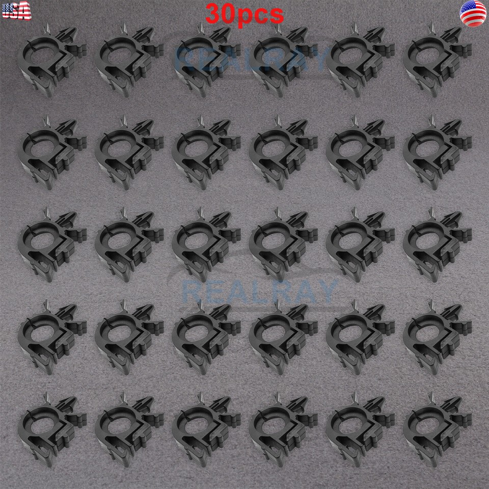 30pcs Car Wire Loom Routing Clip Push Wiring Harness Clamps for GM ...