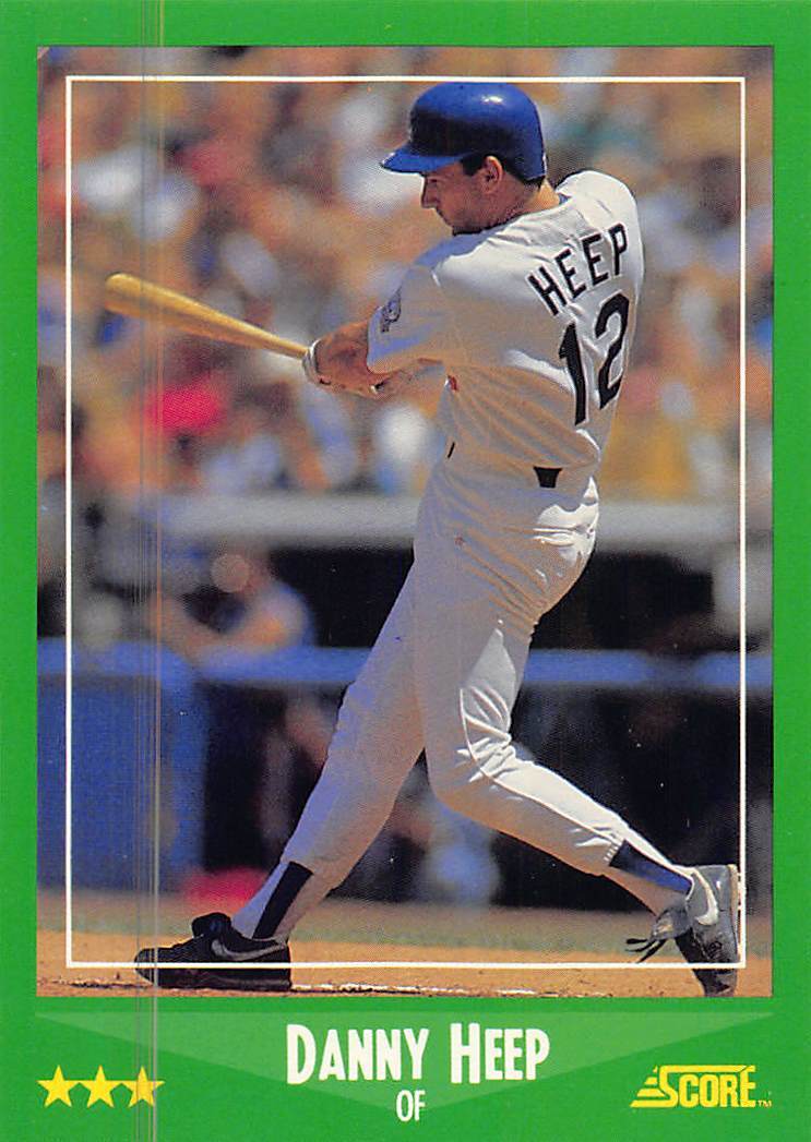 Danny Heep 1988 Score 417 Los Angeles Dodgers Baseball Card | eBay