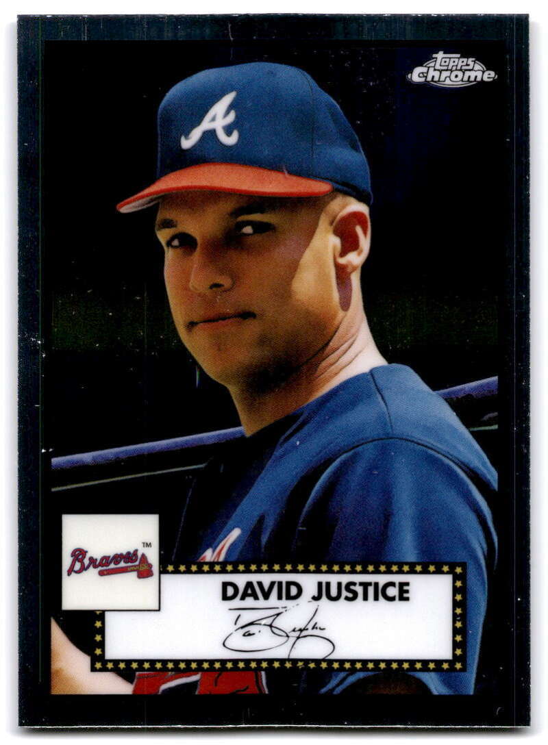 2021 Topps Chrome Platinum Anniversary #586 David Justice Atlanta ...