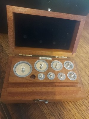 Vintage GRAM WEIGHT SET Stainless 1 to 100 gr weights -Christian ...