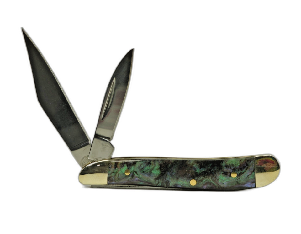 NEW COLORS! - EAGLE EDGE Pocket Knife, Small Peanut Style - TWO Blade ...