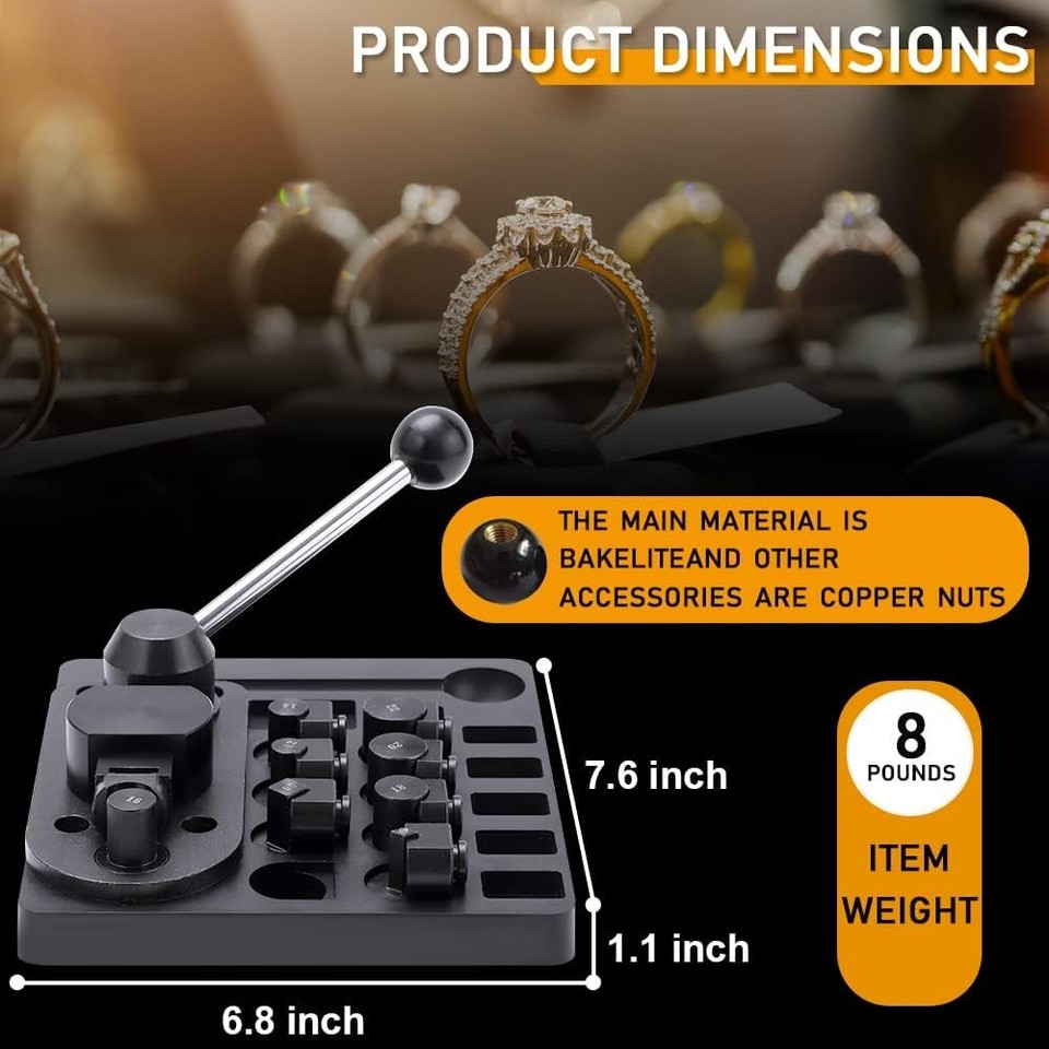 Ring Bender Bending Tool for Spoon Rings Jewelry Making Kit with Nylon ...