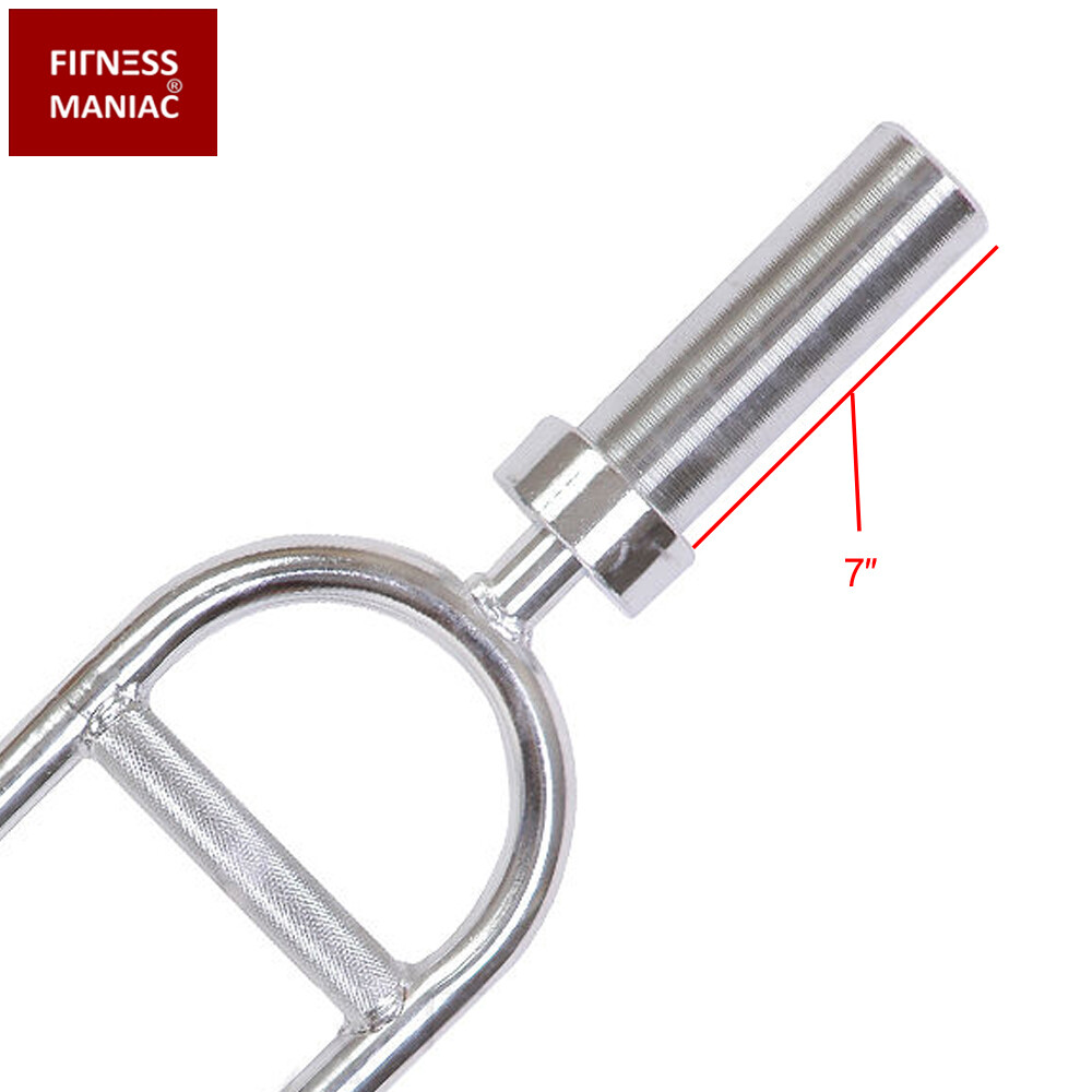 34 Inch Triceps Bar Barbell Olympic Chrome Tricep Hammer Curl Gym ...