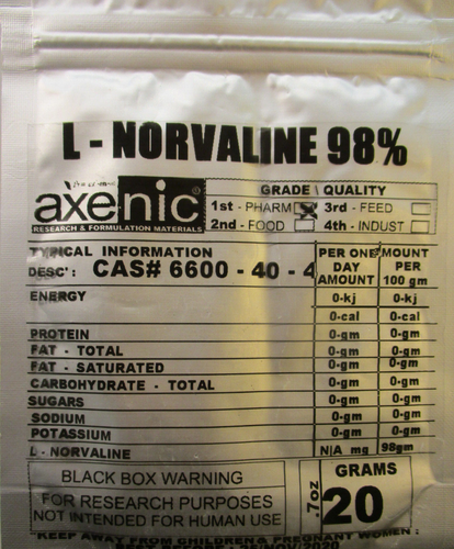 100 Grams L-NORVALINE Powder, PEPTIDE, BCAA, | eBay UK